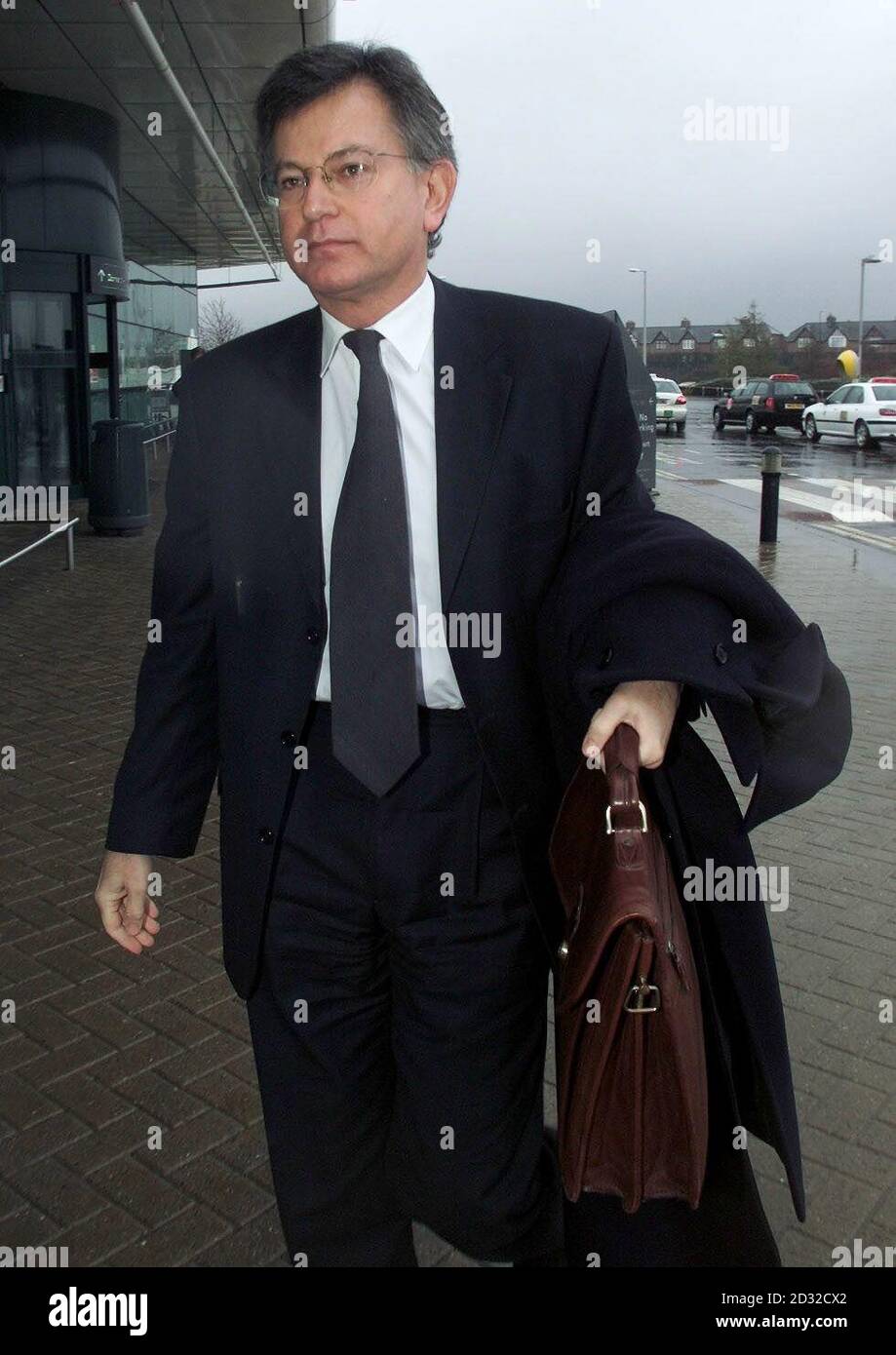 Transport Secretary Stephen Byers at Newcastle Aiport. Mr Byers is at ...