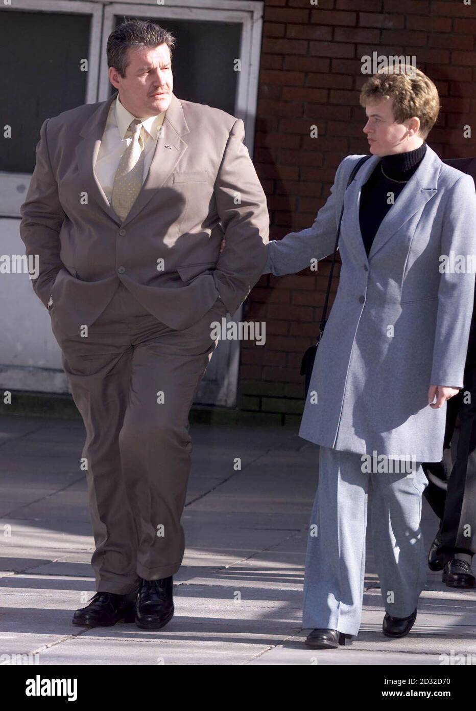 Slaughterman Keith Hubbard arrives at Preston Crown Court with a family ...