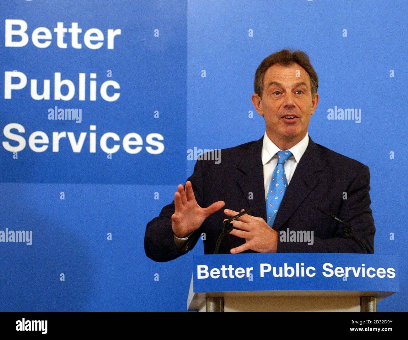 Public services pamphlet launch blair hi-res stock photography and ...