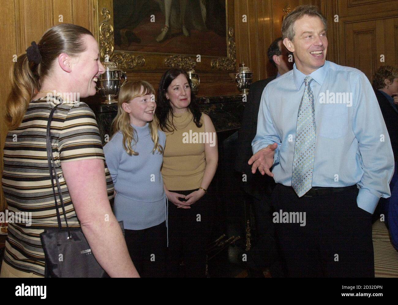 Prime Minister Tony Blair meets Mrs Yvonne Boyes (left) Catherine ...