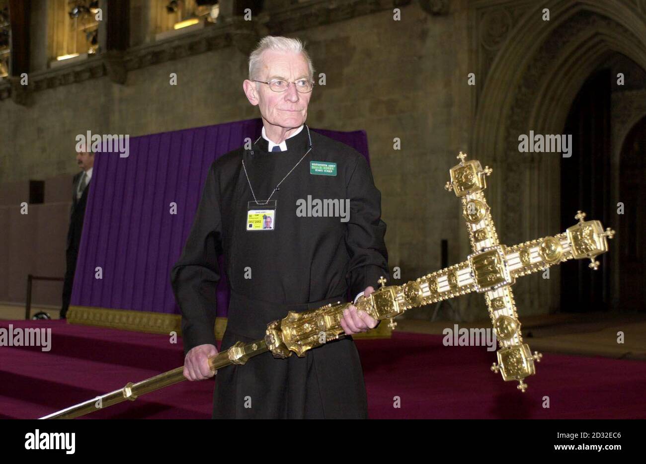 The Dean's Verger at Westminster Abbey David Dorey carries the Abbey's ...