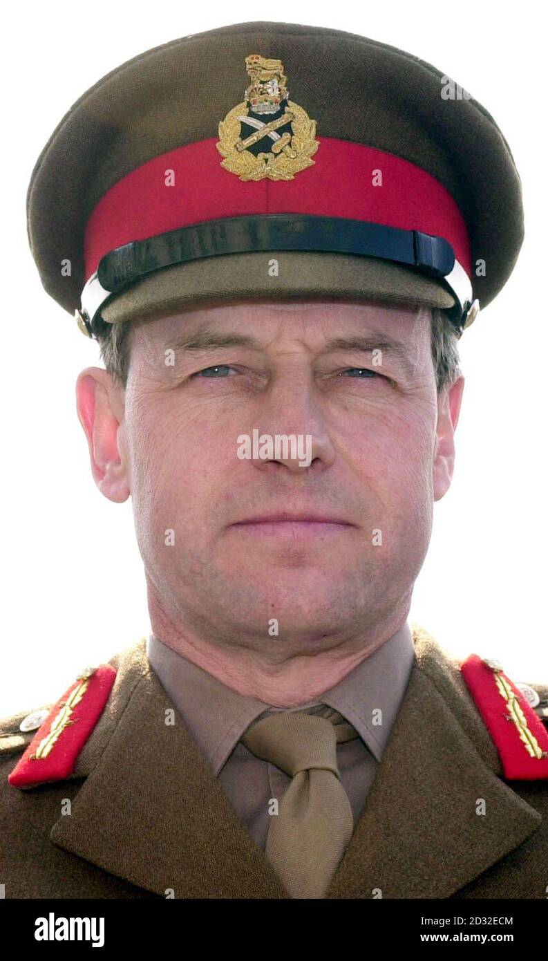 Major General Redmond Watt who is in charge of the military procession ...