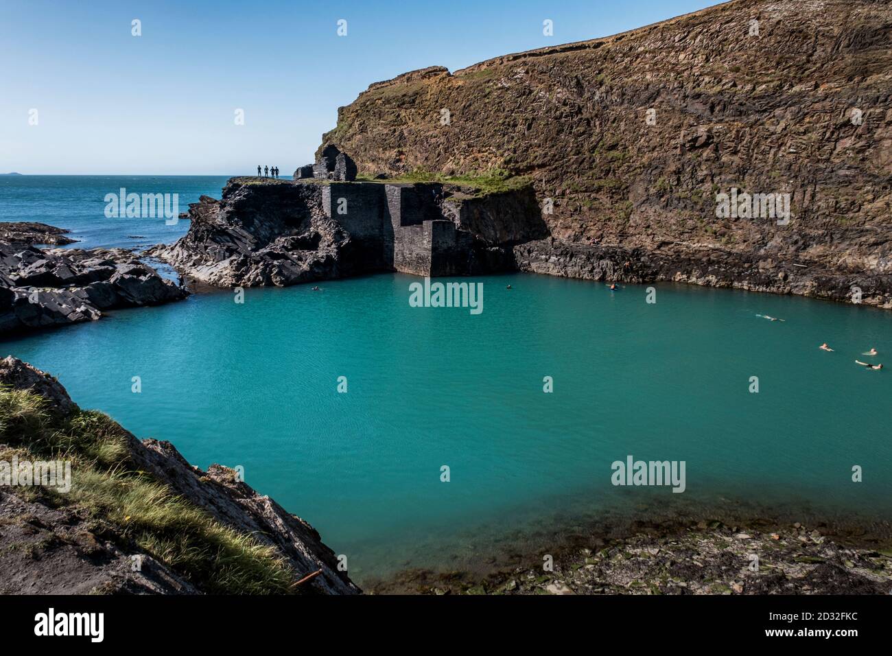 The blue lagoon pembrokeshire hi-res stock photography and images - Alamy