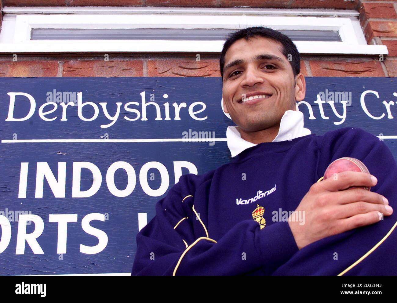 Derbyshire's new bowler from Pakistan, Mohammad Ali, poses for the ...