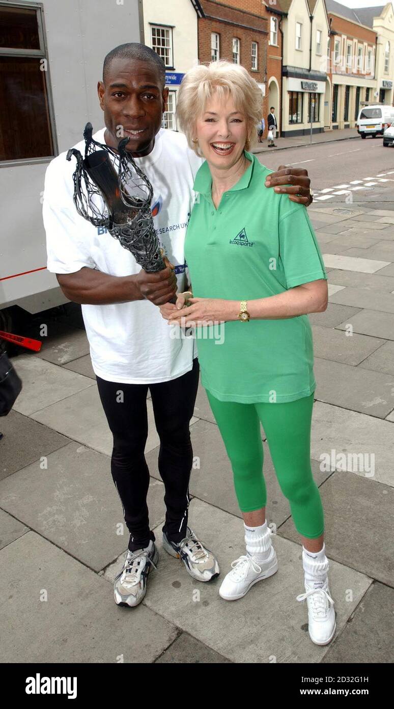 Former World Boxing champion Frank Bruno handing over the Millennium ...