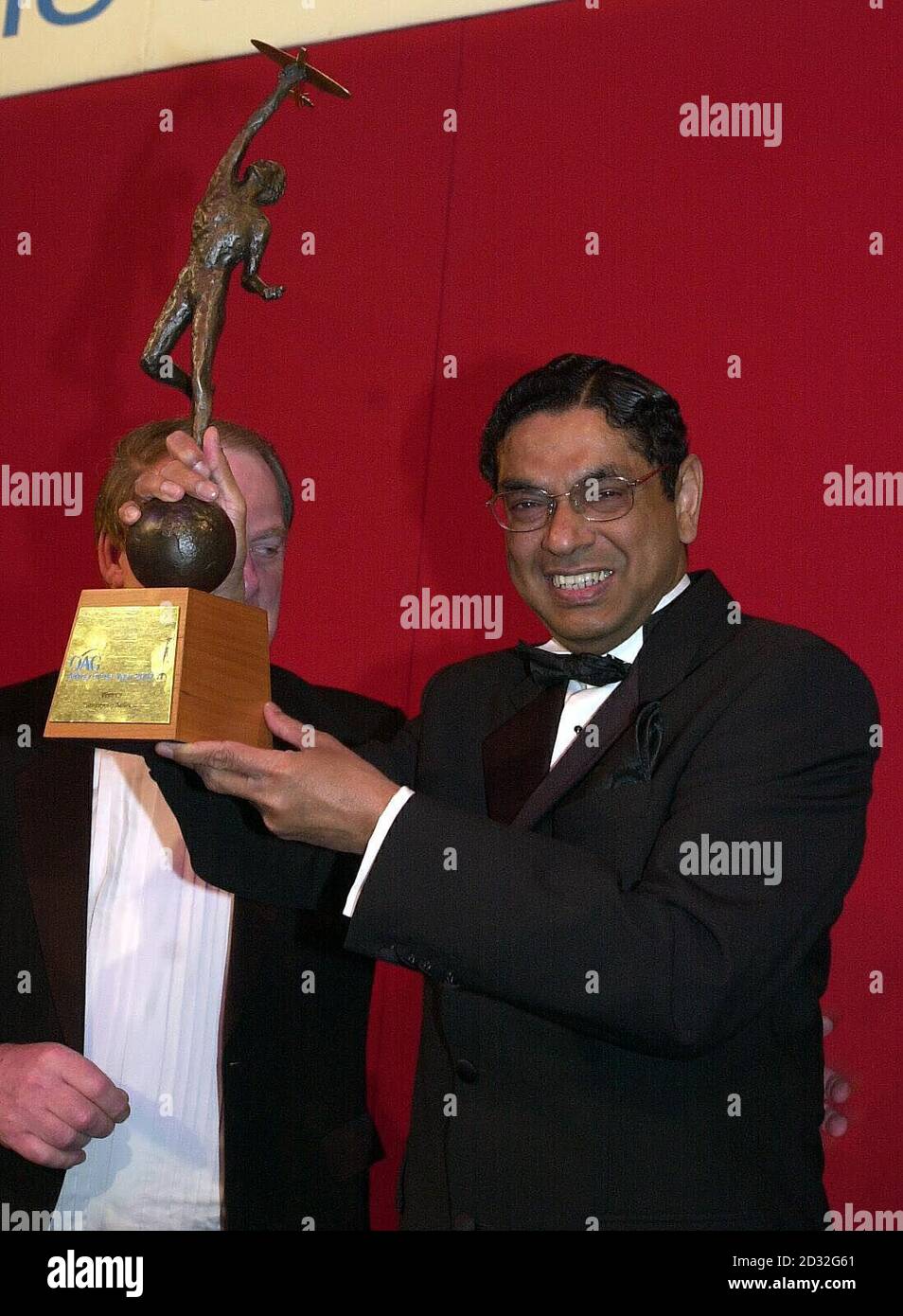 Vijendran Alfreds General Manager UK, Singapore Airlines, holds the ...