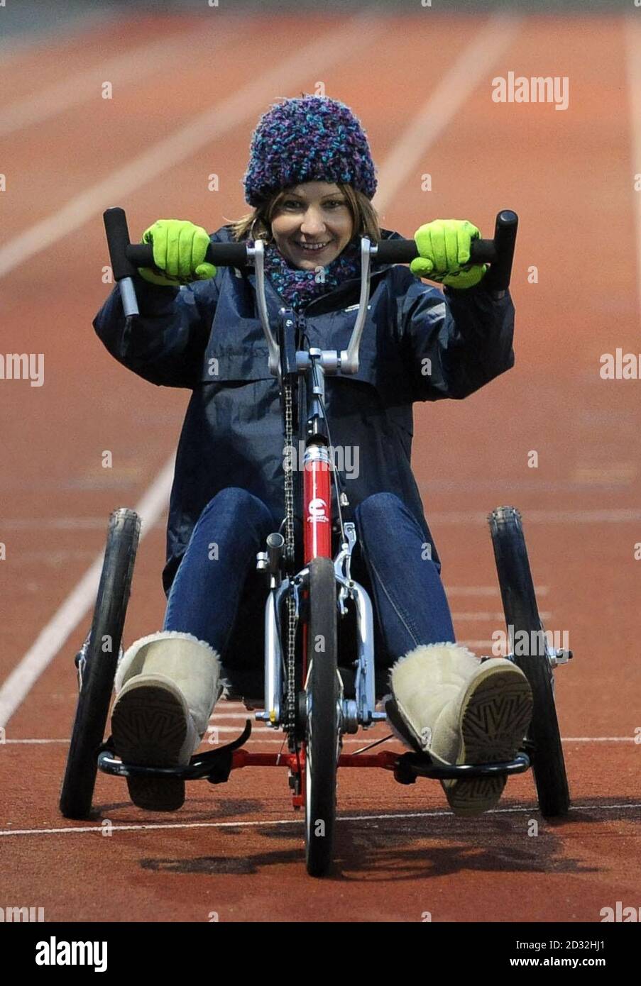 Olympic gold medal-winning cyclist Joanna Rowsell rides a specialised ...