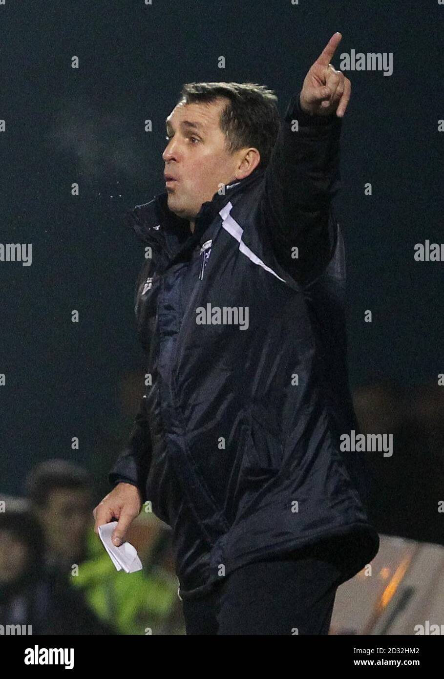 Gillingham manager Martin Allen during the npower League Two match at ...