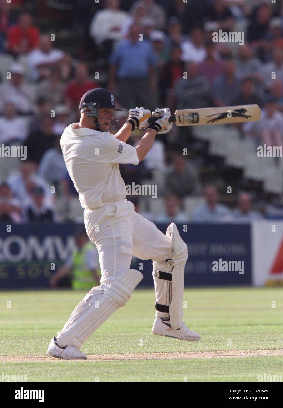 Andrew Flintoff batting for England Stock Photo - Alamy