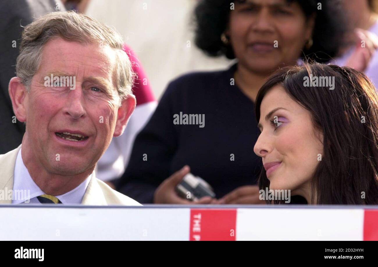 The Prince of Wales with Australian pop singer Natalie Imbruglia during ...