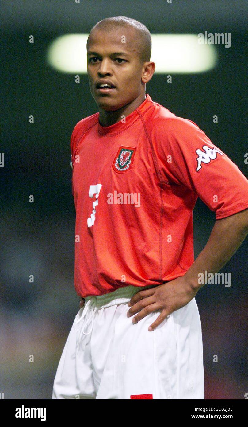Welsh player Robert Earnshaw during the Germany v Wales friendly ...