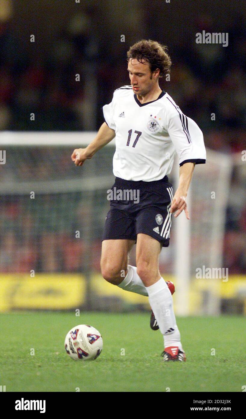 Marco Bode during the Germany v Wales friendly football match at the ...