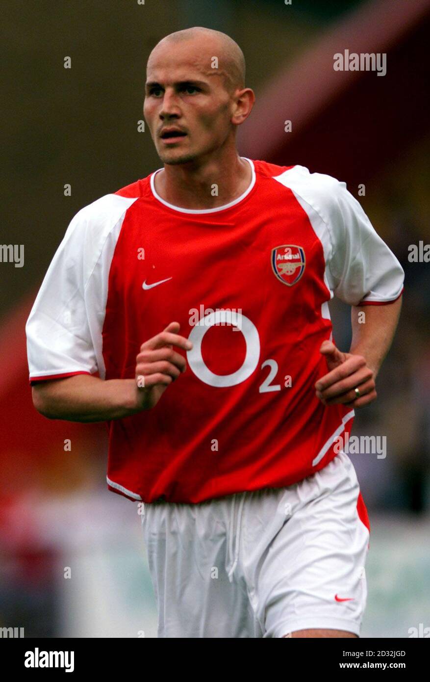 Arsenal's Pascal Cygan during pre-season friendly at Broadhall Ground ...