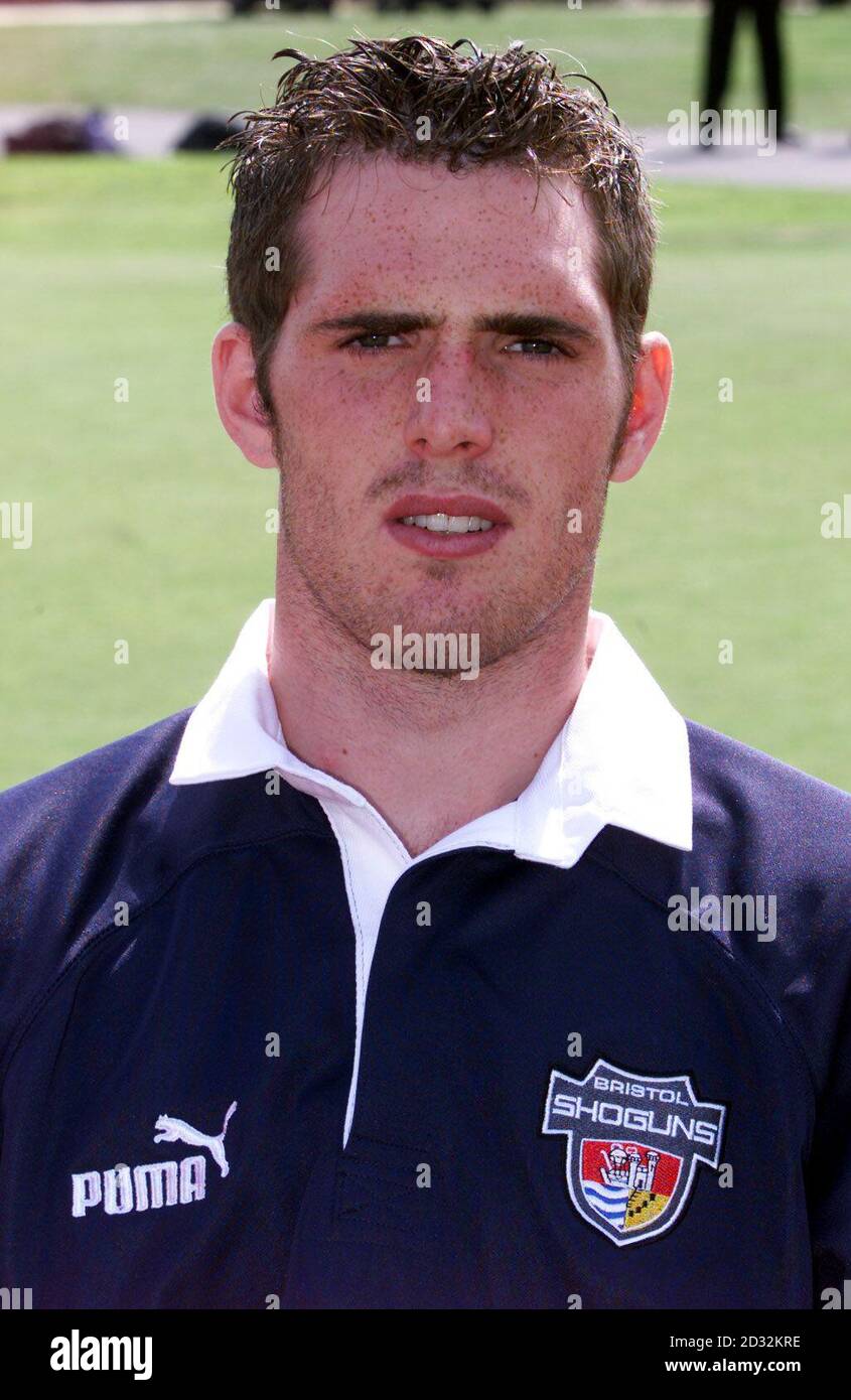 John Clarke of Rugby Union team Bristol Shoguns during his club's ...