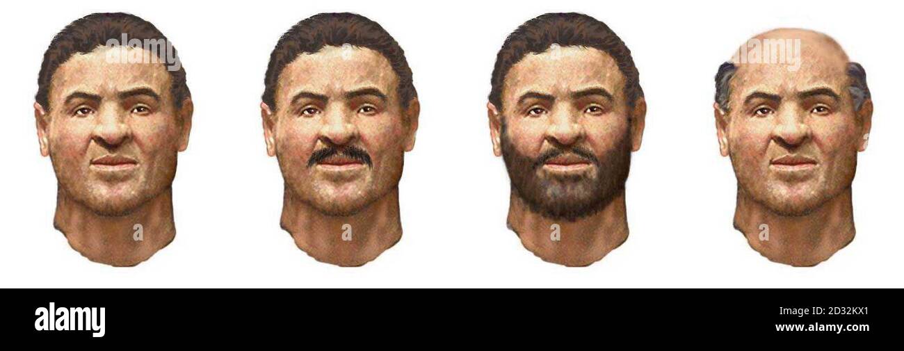 Composite collect supplied by Scotland Yard of four variations ...