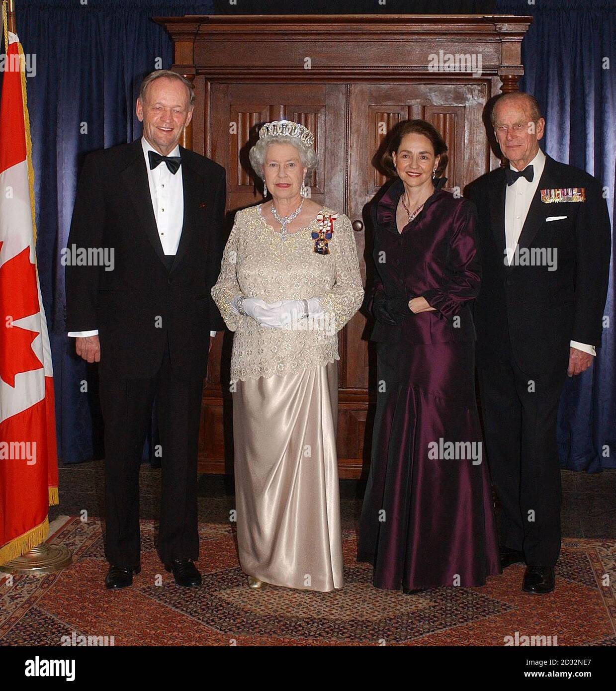 Queen Elizabeth II poses for a photograph with her husband, the Duke of ...
