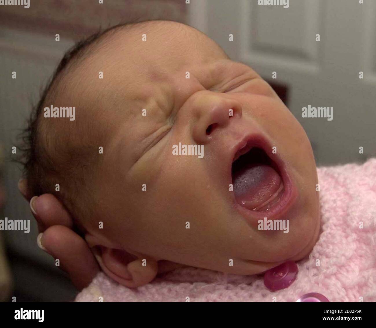 Eight-day-old baby Alanna at her Yatton home. Scientists have developed ...