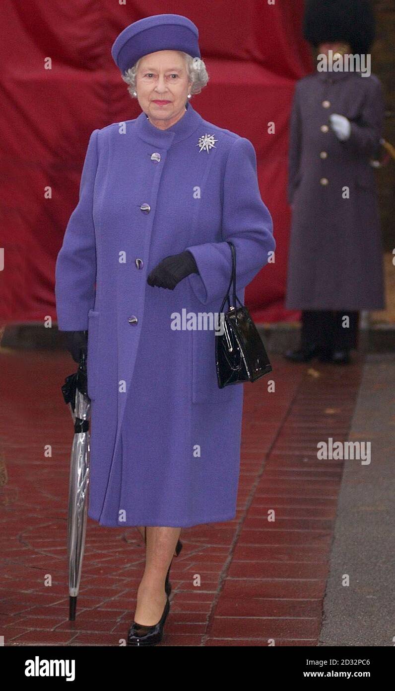 Britain's Queen Elizabeth II at the Memorial Gates on Constitution Hill ...