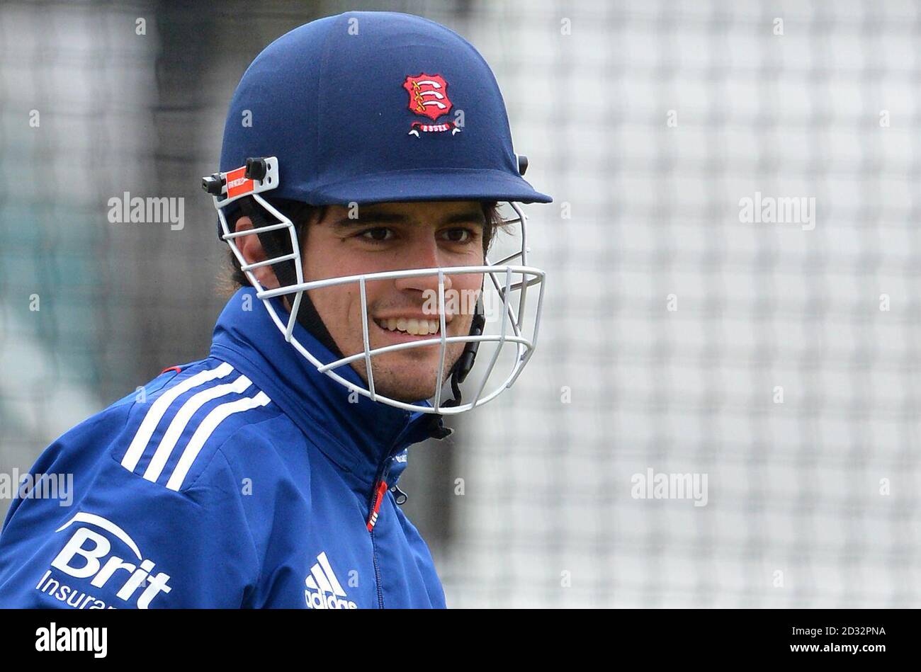 England's Alastair Cook during the nets session at Lords Cricket Ground ...