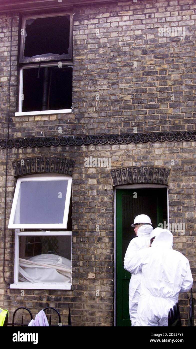 A 27-year-old man was pulled from a blaze in this house in Eccles ...