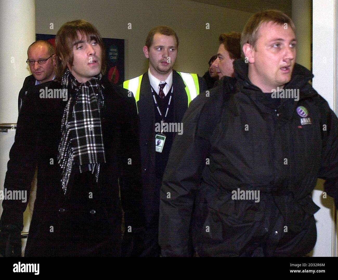 Oasis star Liam Gallagher arrives back in the UK at Heathrow airport ...