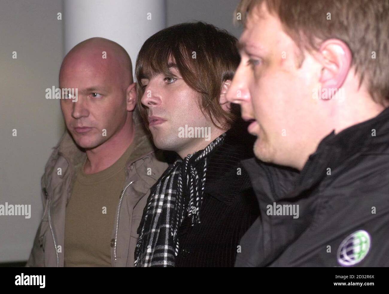 Oasis star Liam Gallagher arrives back in the UK at Heathrow airport ...