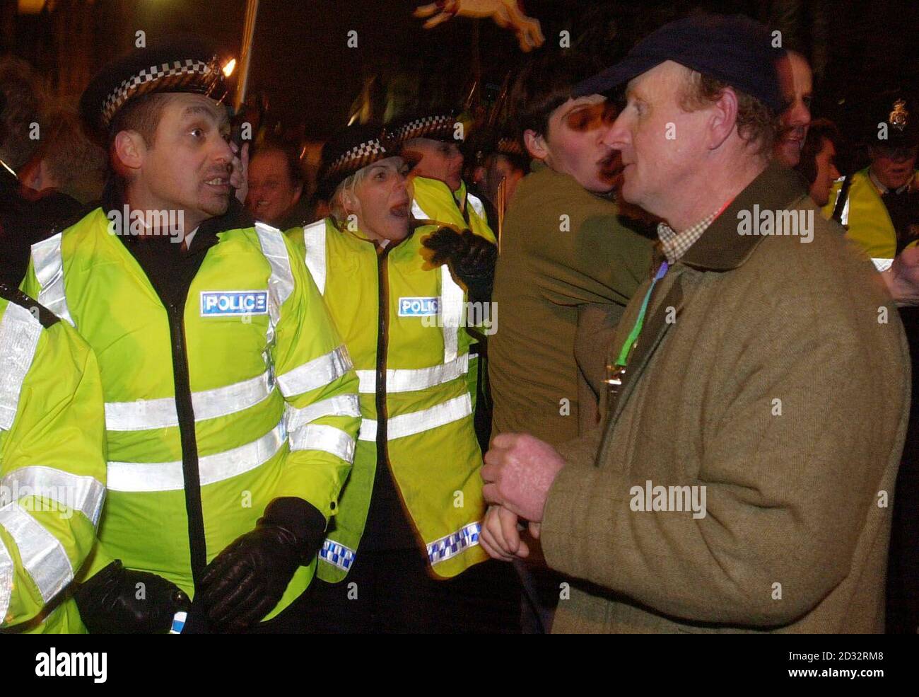 Police confrontation with demonstrators hi-res stock photography and ...