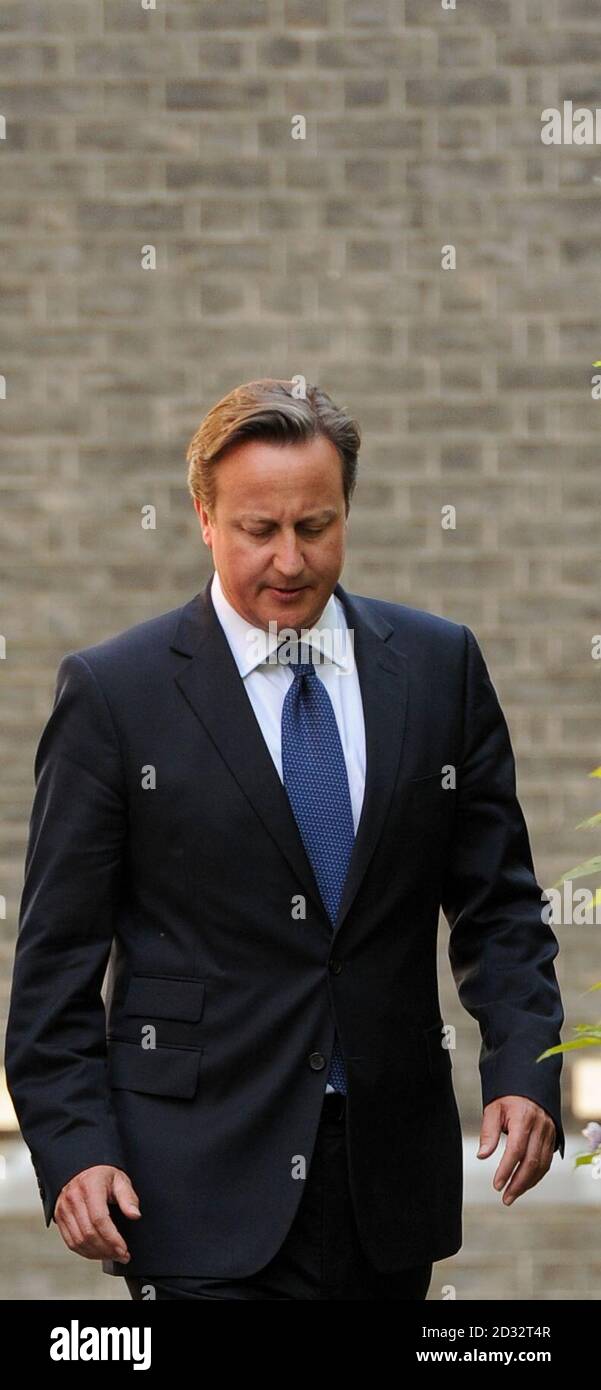 Prime Minister David Cameron at a reception at 10 Downing Street ...
