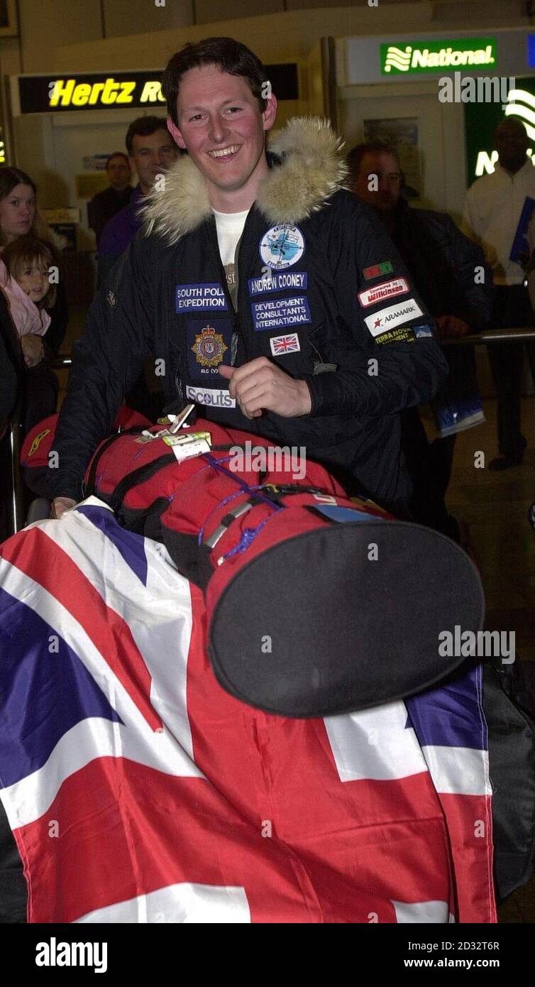 The youngest person to walk to the South Pole Andrew Cooney arrives at ...