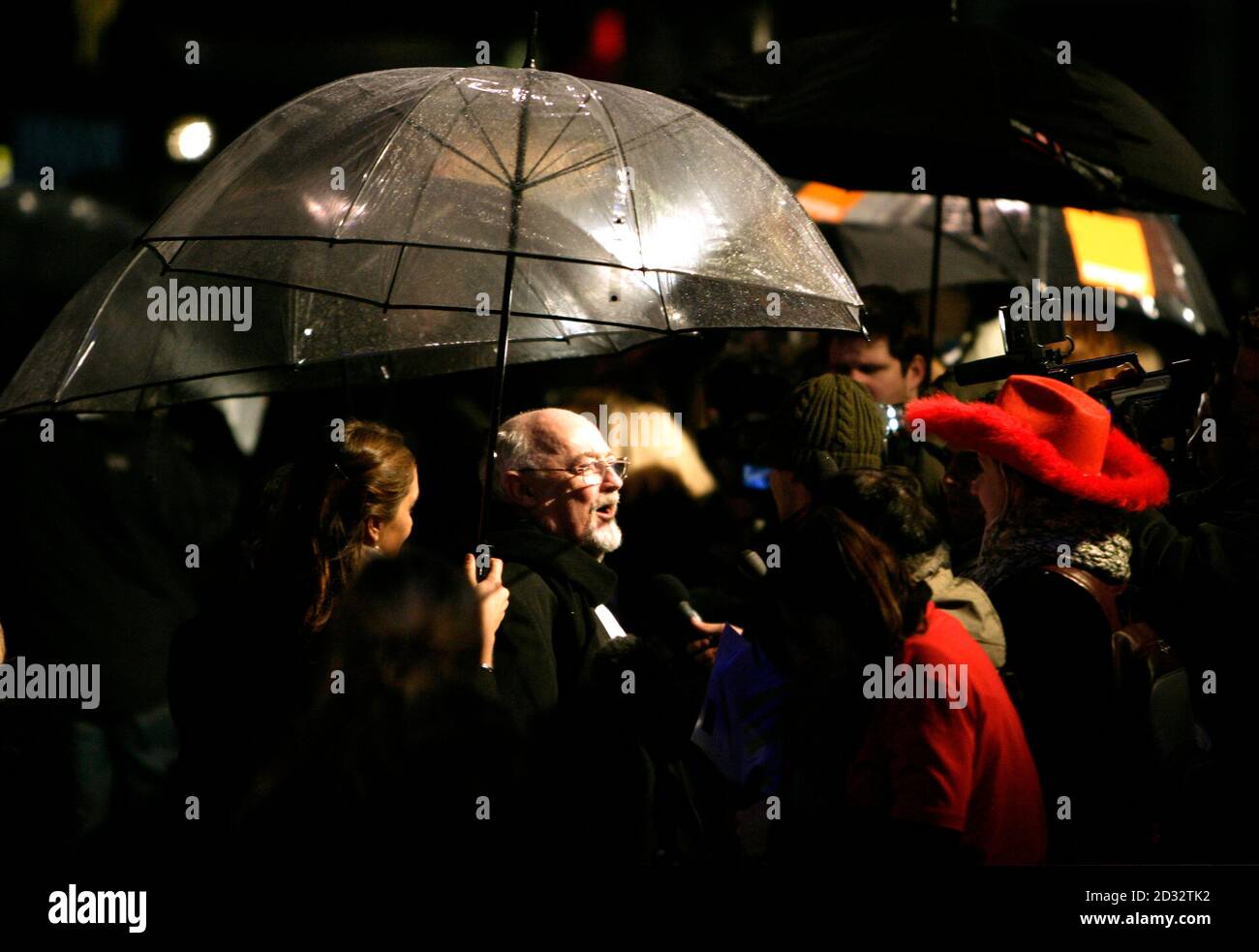 Edward woodward arrives world premiere hot fuzz hi-res stock ...