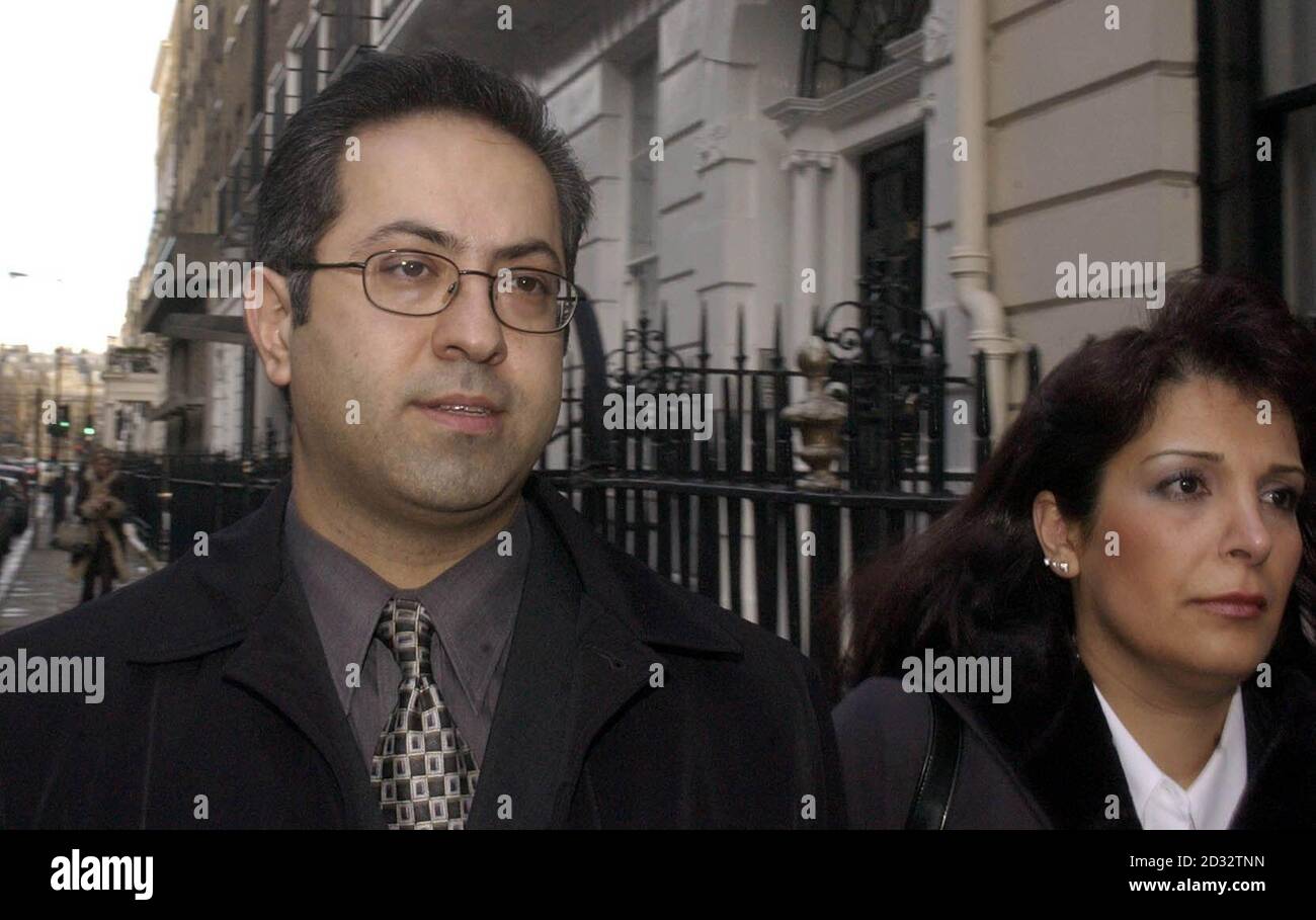 Dr Mehran Ezatpour (left) leaving the General Dental Council, central ...