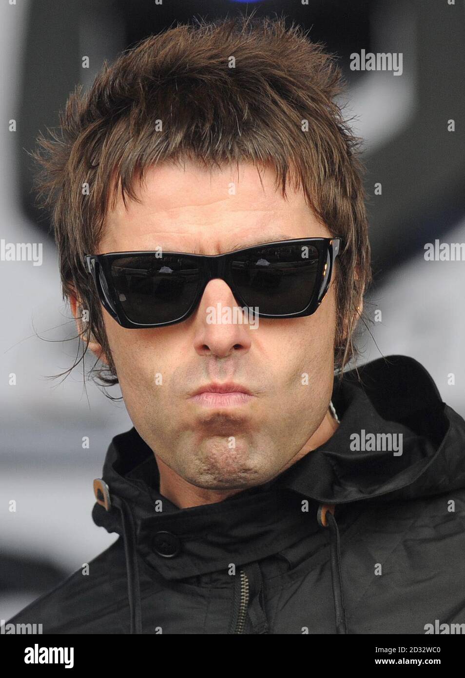 Liam Gallagher performs with Beady Eye during the first performance day ...