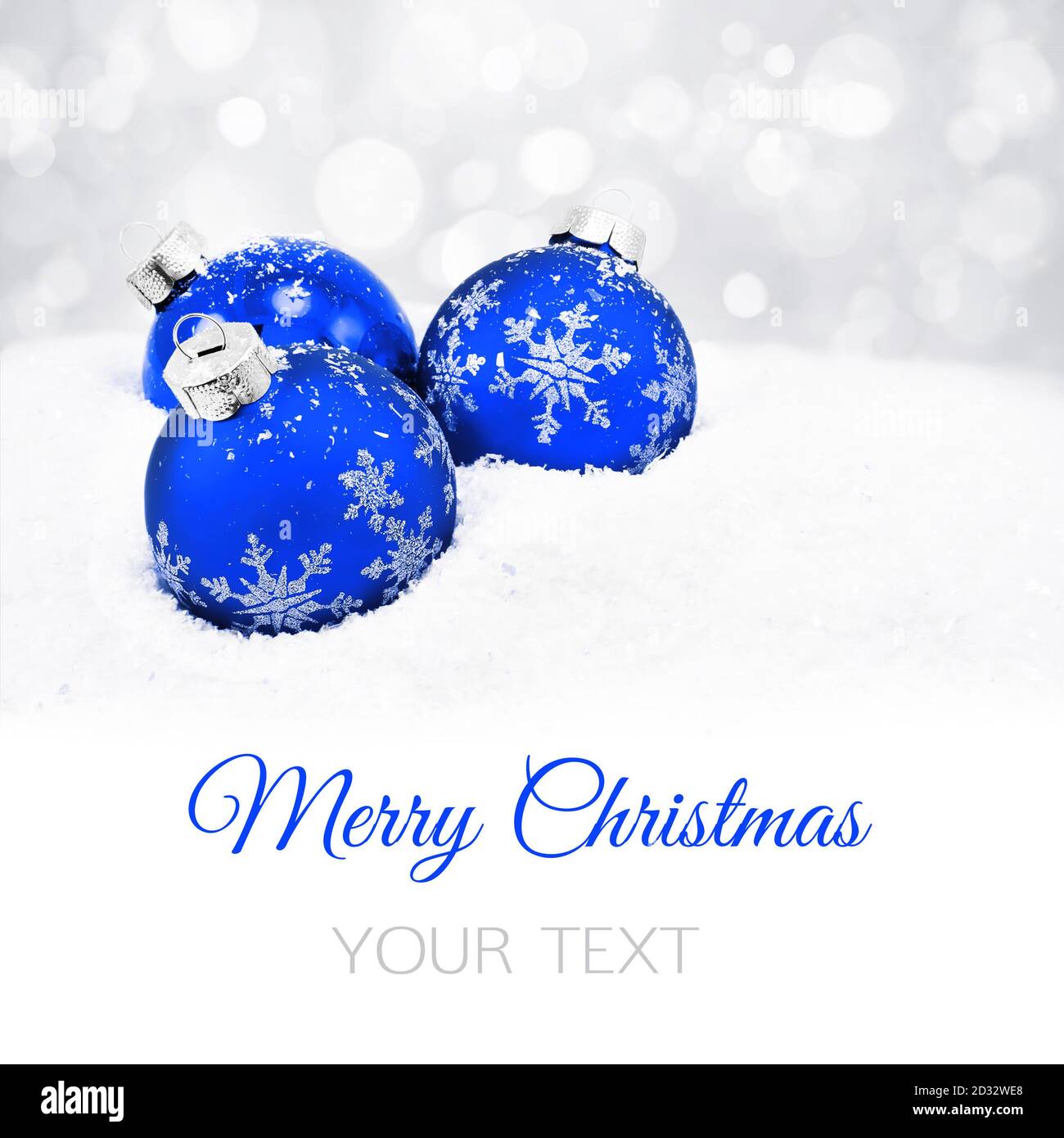 Three blue decoration balls hi-res stock photography and images - Alamy