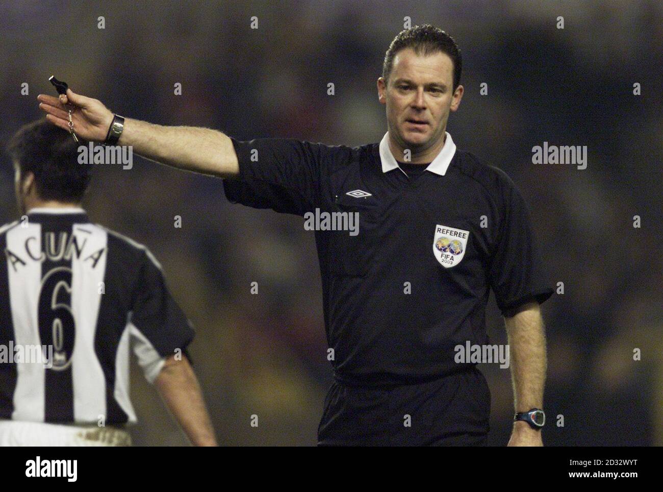Sport football action referee arm raised hi-res stock photography and ...