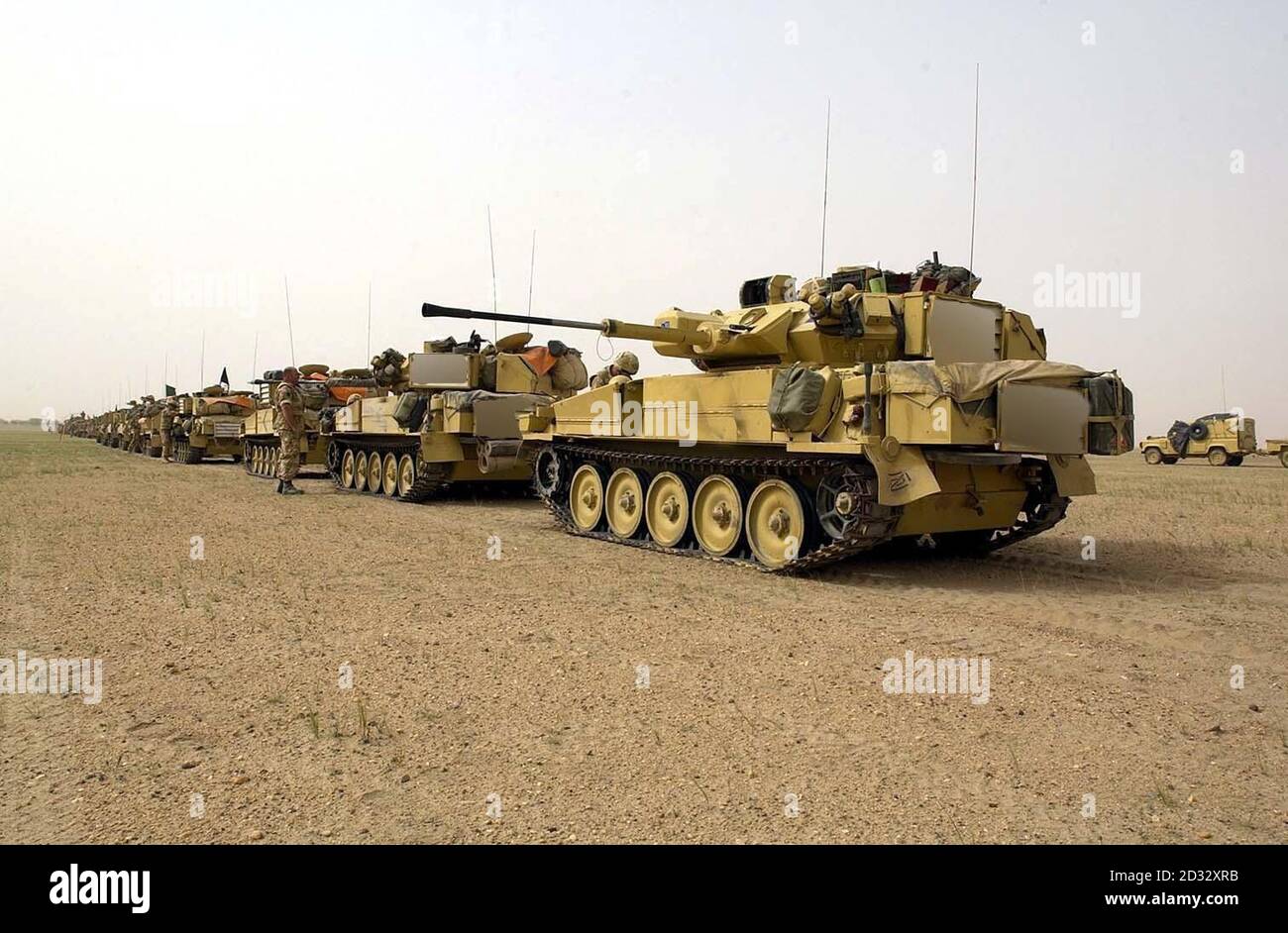 British troops in Scimitar armoured reconnaissance from the 16 Air ...