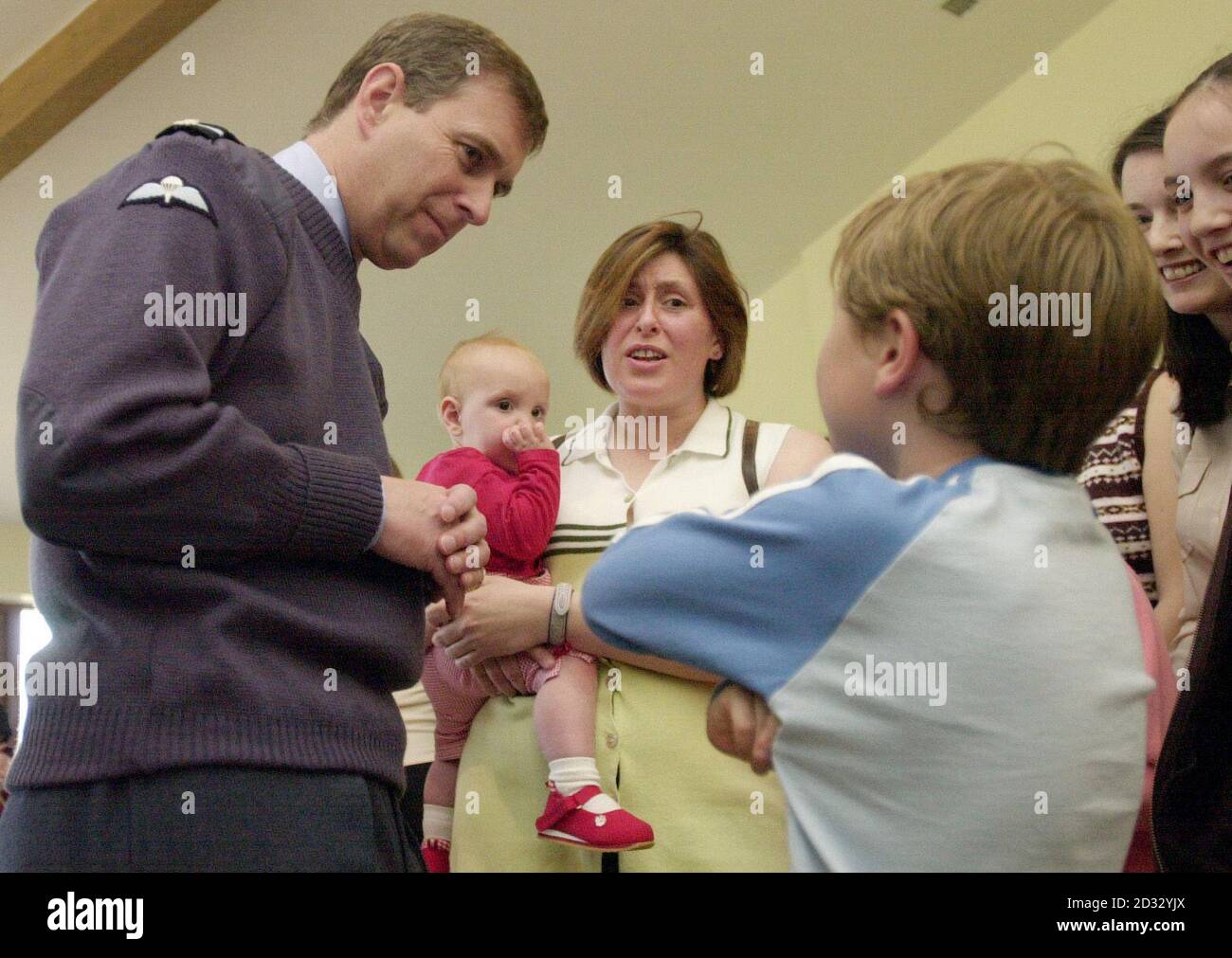 Honorary Air Commodore at RAF Lossiemouth Prince Andrew meets families ...