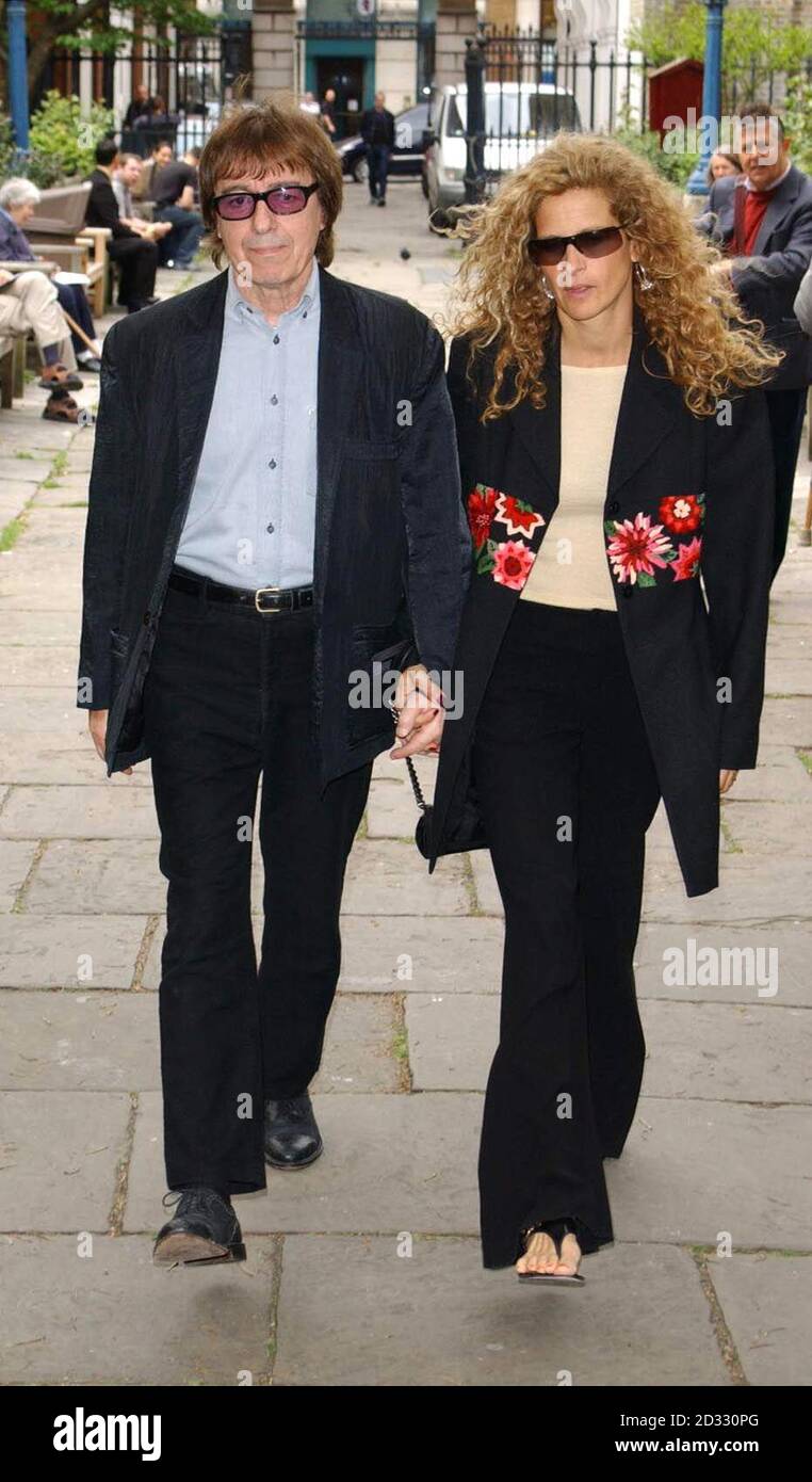 Bill and Suzanne Wyman arrive for a memorial service at St Paul's ...