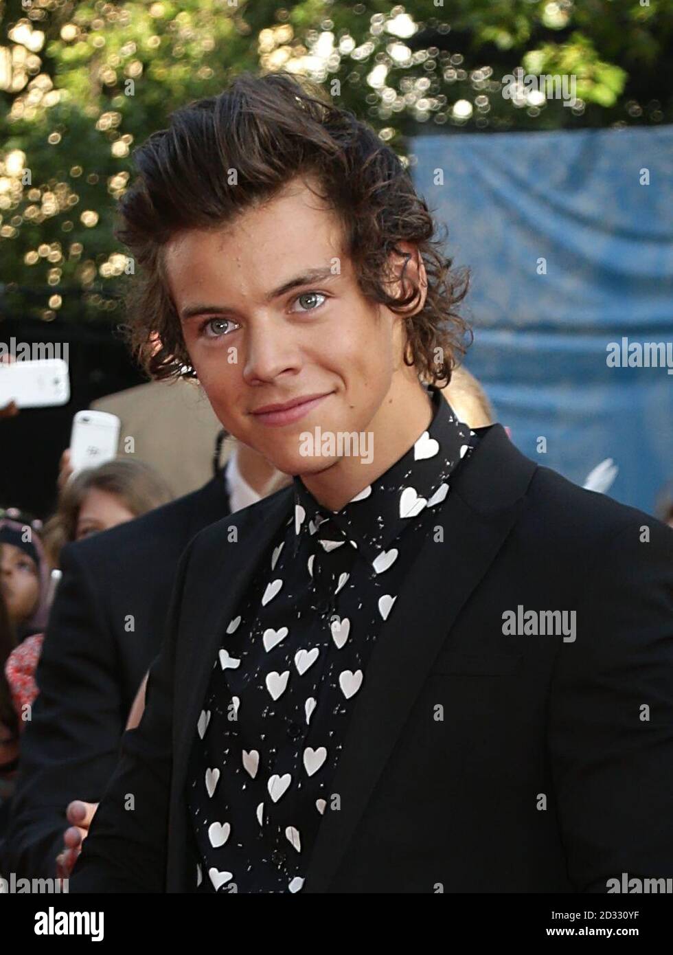 Harry Styles of One Direction arriving for the World Premiere of One ...