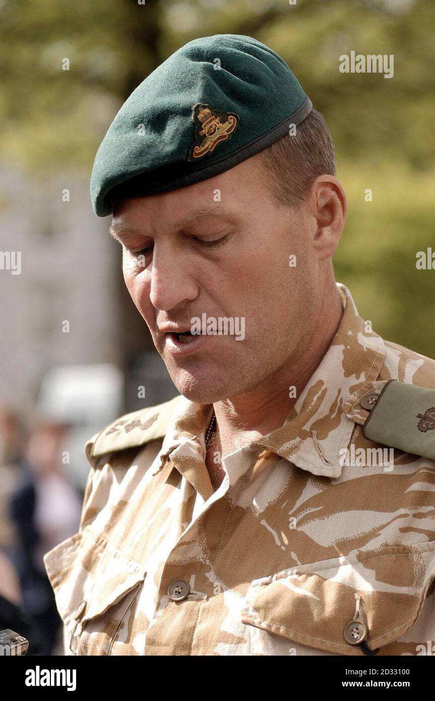 Commanding Officer Colonel Simon Wolsey pays tribute to those who lost ...