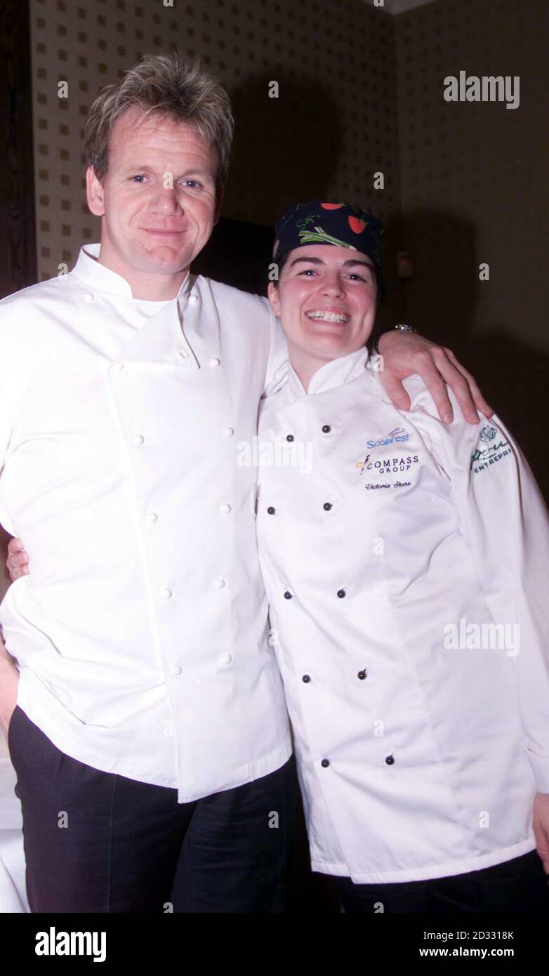 Celebrity chef Gordon Ramsay (left) with Victoria Stone age 24 from ...