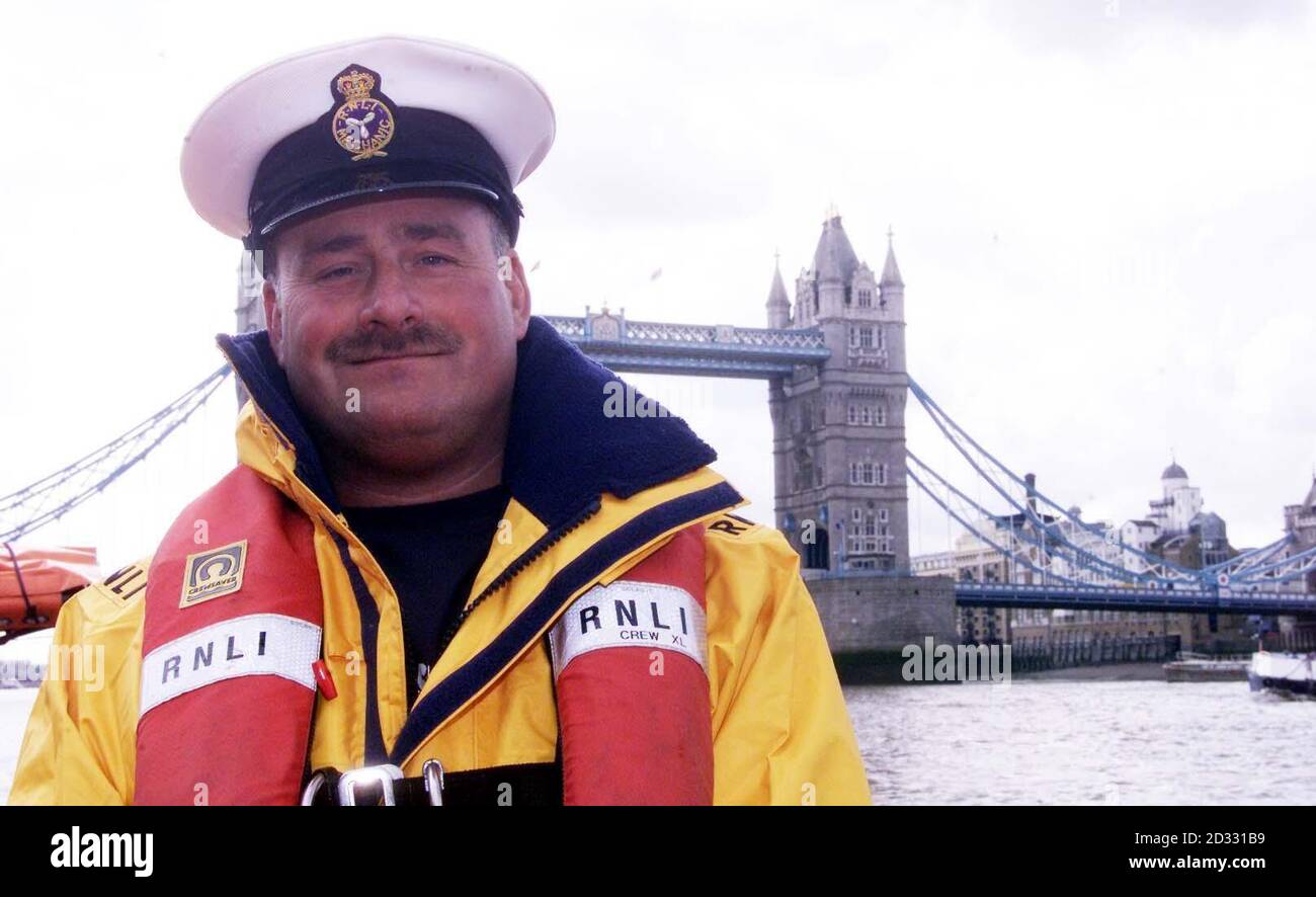 Alderney RNLI Helmsman, Philip Murray, 44, at Tower Pier Lifeboat ...