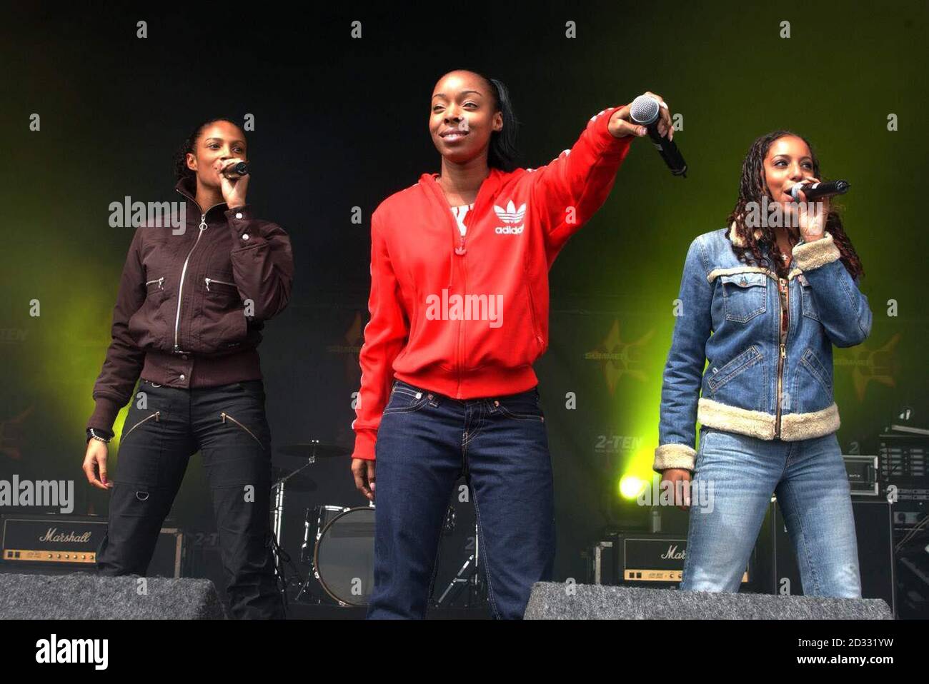 Mis-Teeq, on stage during the Summer XS Concert at the Rivermead ...