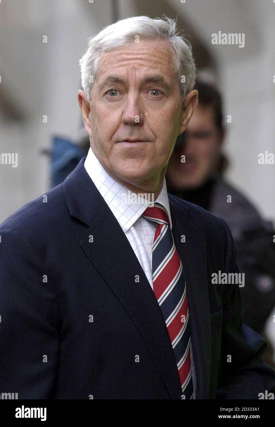 Lord Paul Condon arrive at the Old Bailey in Central London.Lord Condon ...