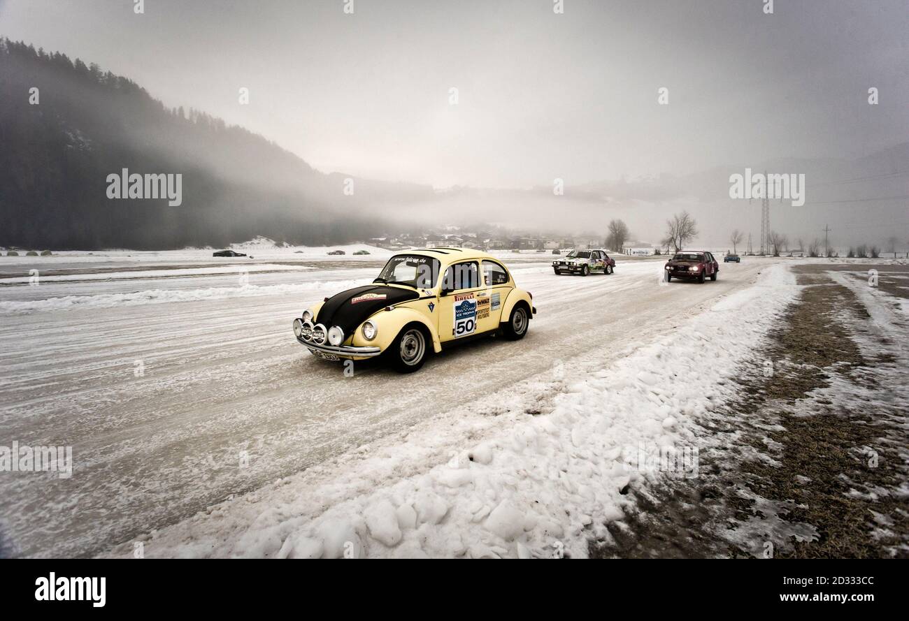 ALTENMARKT, AUSTRIA - JAN 18, 2014: VW Beetle, BMW and Alfa Romeo at ...