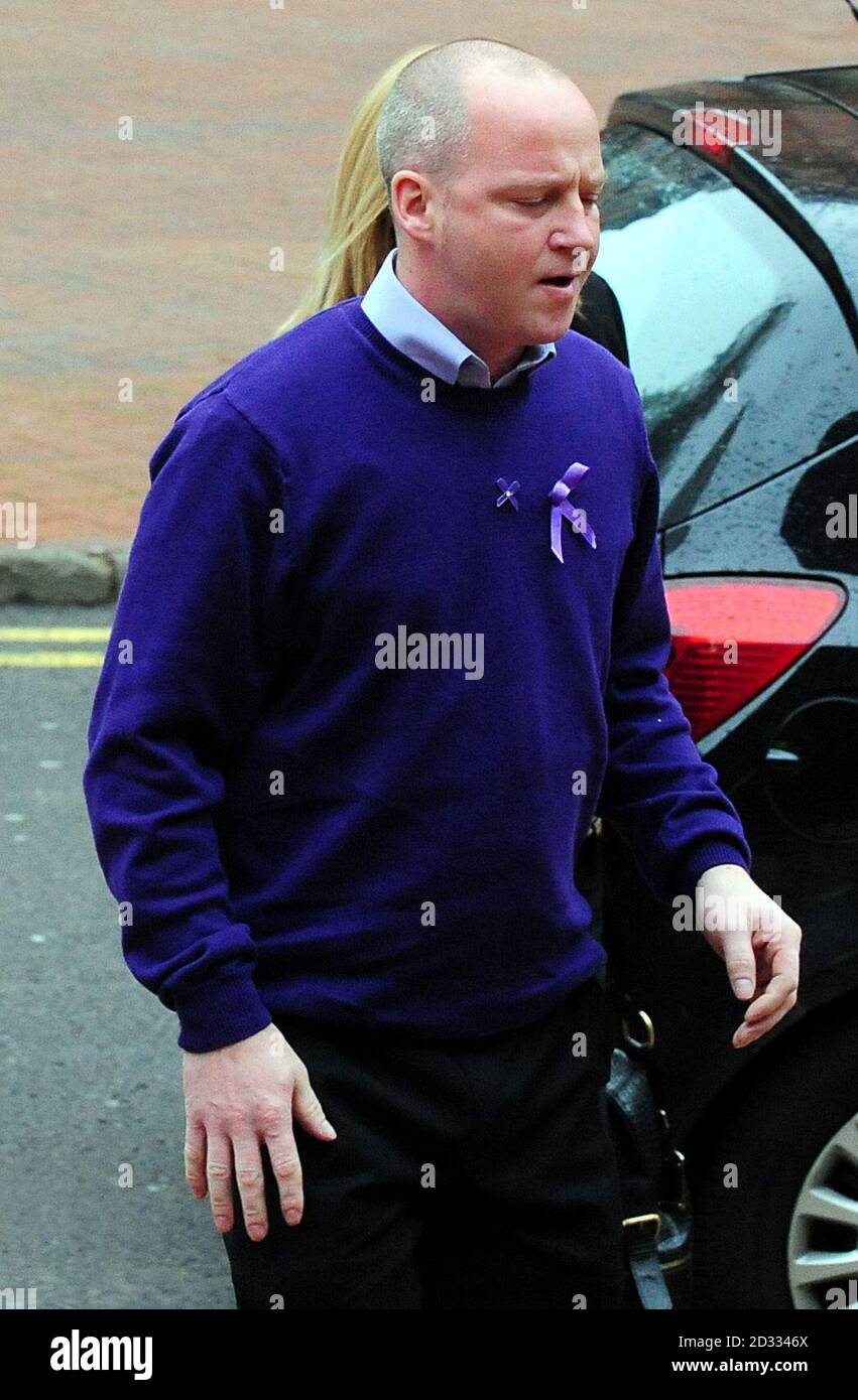 Jason Edkins, the father of Christina Edkins arrives at Birmingham ...