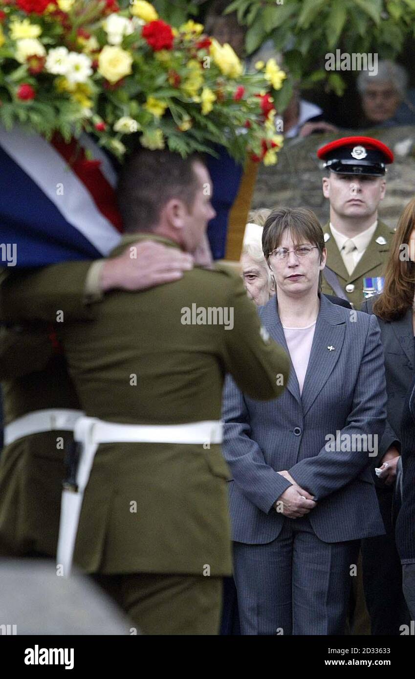 Patricia Wall , the wife of the military policeman Warrant Officer ...