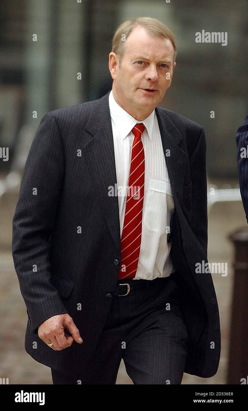 Former acting deputy headteacher Thomas Hosty attends a meeting of the ...