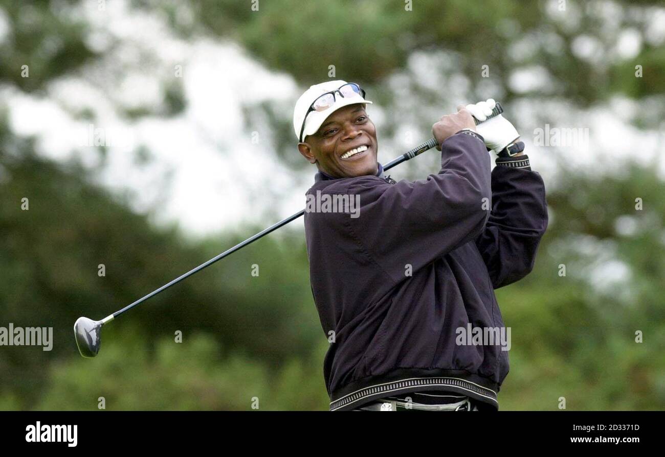 Sport golf action celebrity samuel l jackson hi-res stock photography ...
