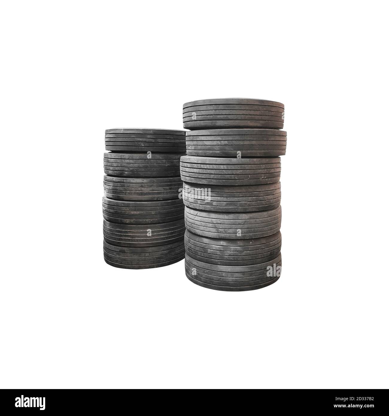 Old tyre pile Cut Out Stock Images & Pictures - Alamy