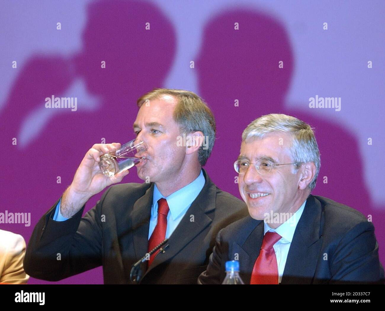 With foreign secretary jack straw and defence secretary geoff hoon hi ...